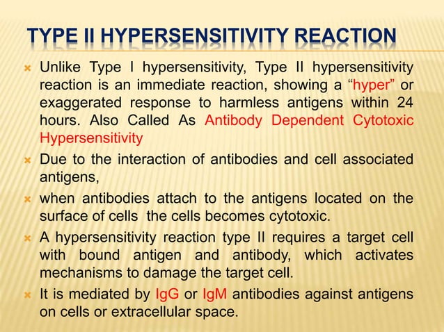Type II hypersensitivity reaction.pptx | Blood Disorders | Diseases and ...