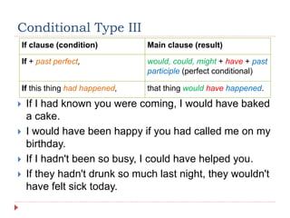 Type III Conditional | PPT