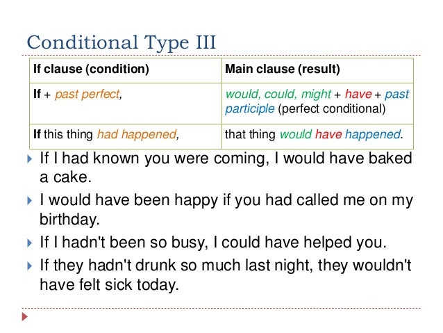 Type III Conditional