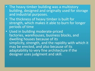 Type iv building construction | PPTX