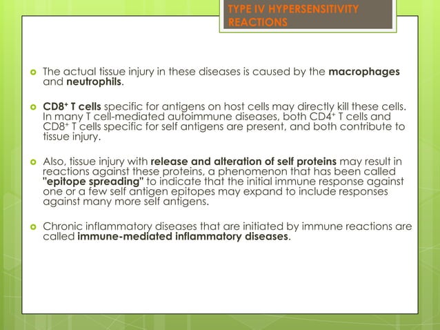 Type iv hypersensitivity reactions | PPTX