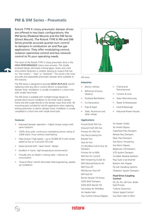 Type K Linear and Rotary Damper Actuators - Rotork | PDF