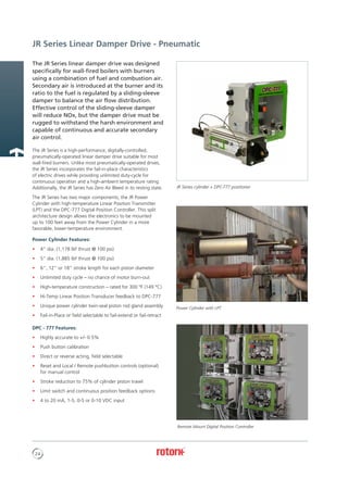 Type K Linear and Rotary Damper Actuators - Rotork | PDF
