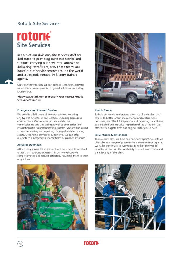 Type K Linear and Rotary Damper Actuators - Rotork | PDF