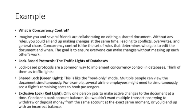 Type LocK based in Concurrency Control.pptx Type LocK based in Concurrency Control.pptx