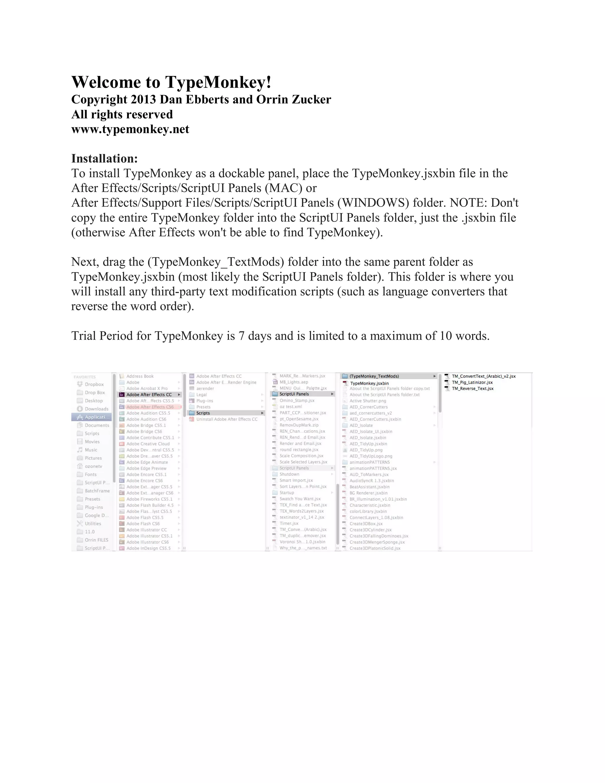 Type monkey installation | PDF