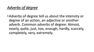 Type of adverbs | PPTX