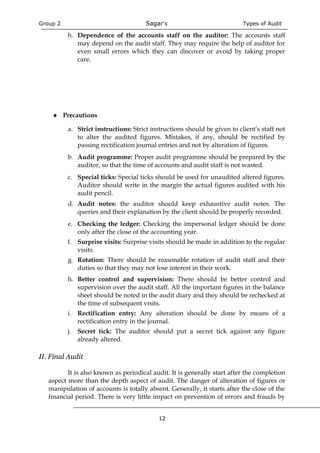 Type of auditing | DOC