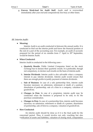 Type of auditing | DOC