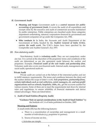 Type of auditing | DOC