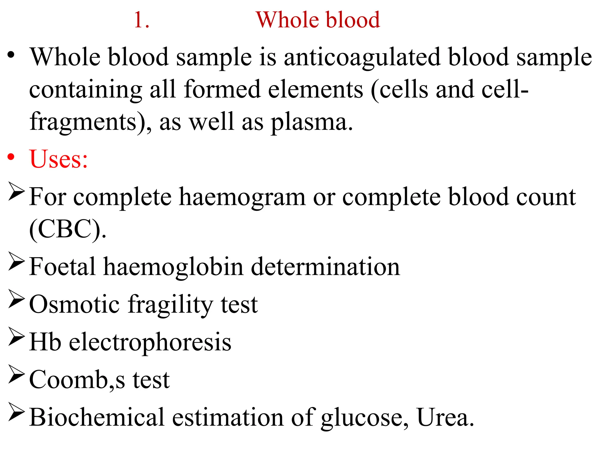 Type of Blood samples, Anticoagulants and Blood.pptx