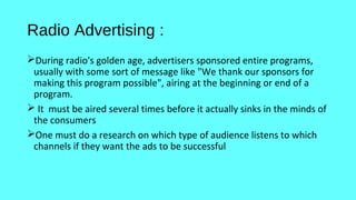 Type of broadcast advertising | PPT