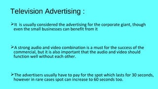 Type of broadcast advertising | PPT