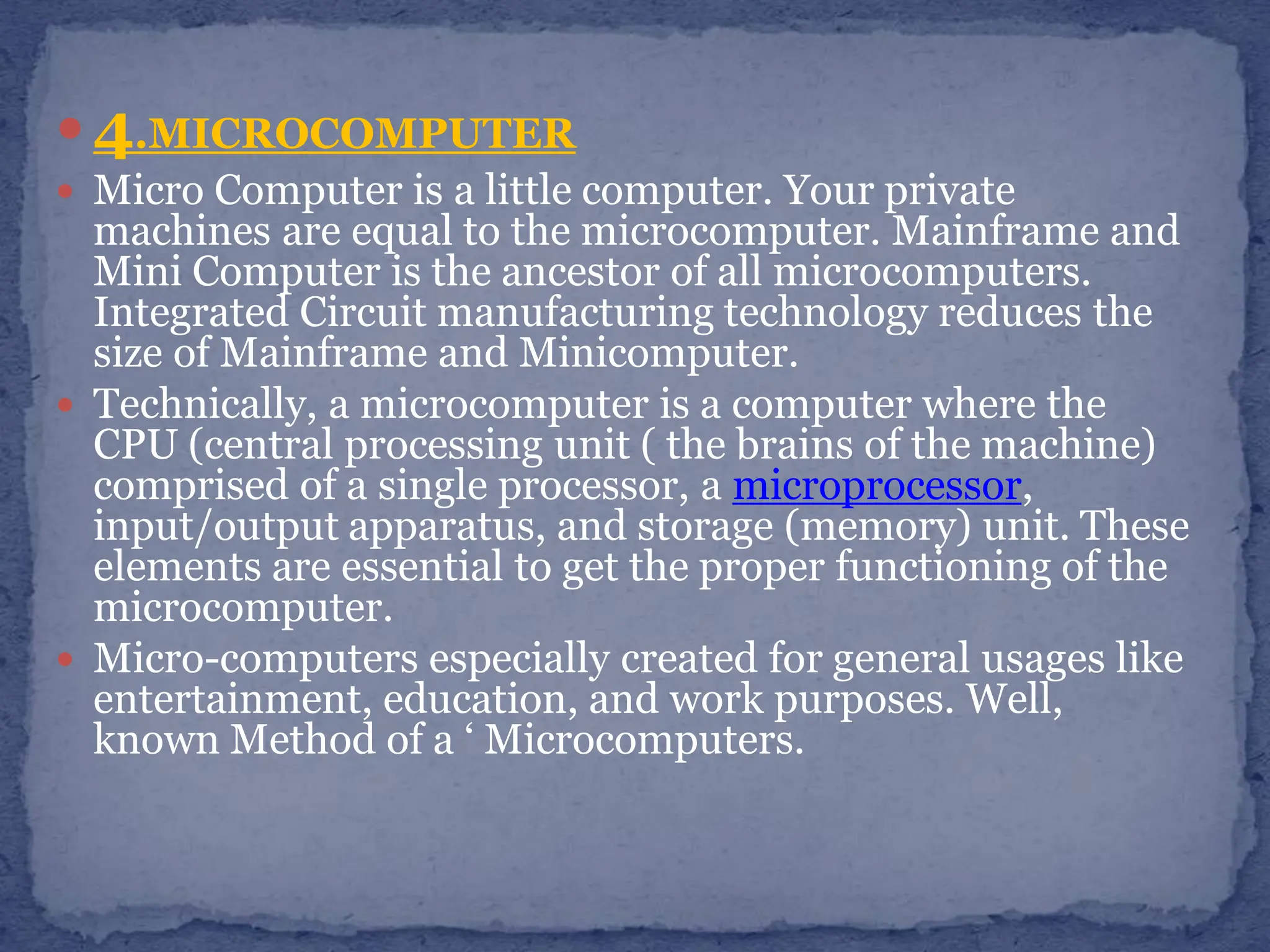 TYPE OF COMPUTER by Rg Dipak Kumar kar mkcg medical College | PDF | Computing | Technology ...