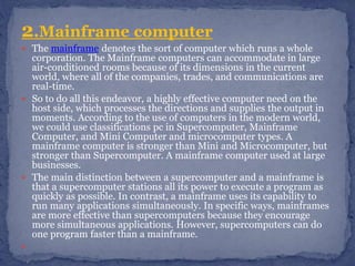TYPE OF COMPUTER by Rg Dipak Kumar kar mkcg medical College | PDF ...