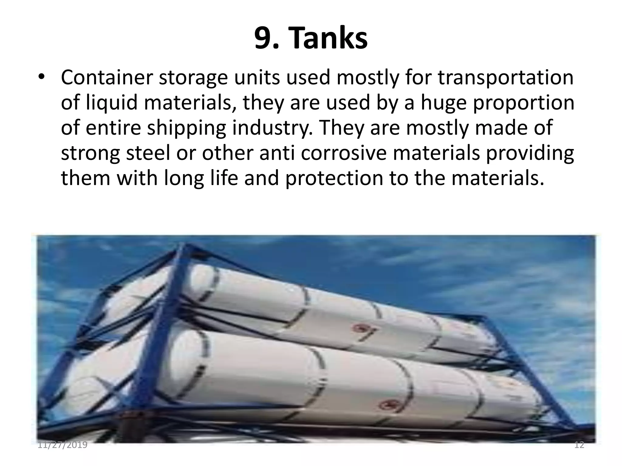 Type of containers in shipping cargo | PPTX