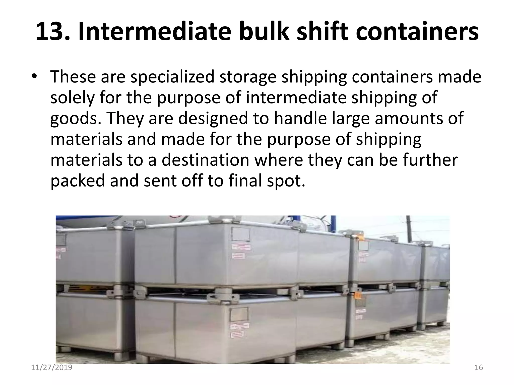 Type of containers in shipping cargo | PPTX