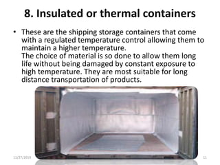 Type of containers in shipping cargo | PPTX