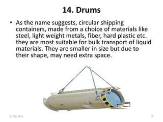 Type of containers in shipping cargo | PPTX