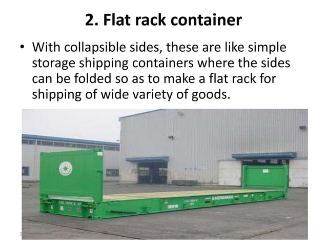 Type of containers in shipping cargo | PPTX