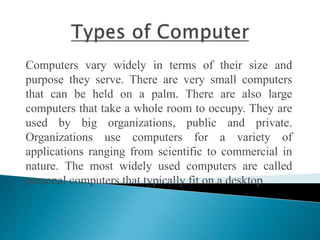 Type of coputer | PPTX