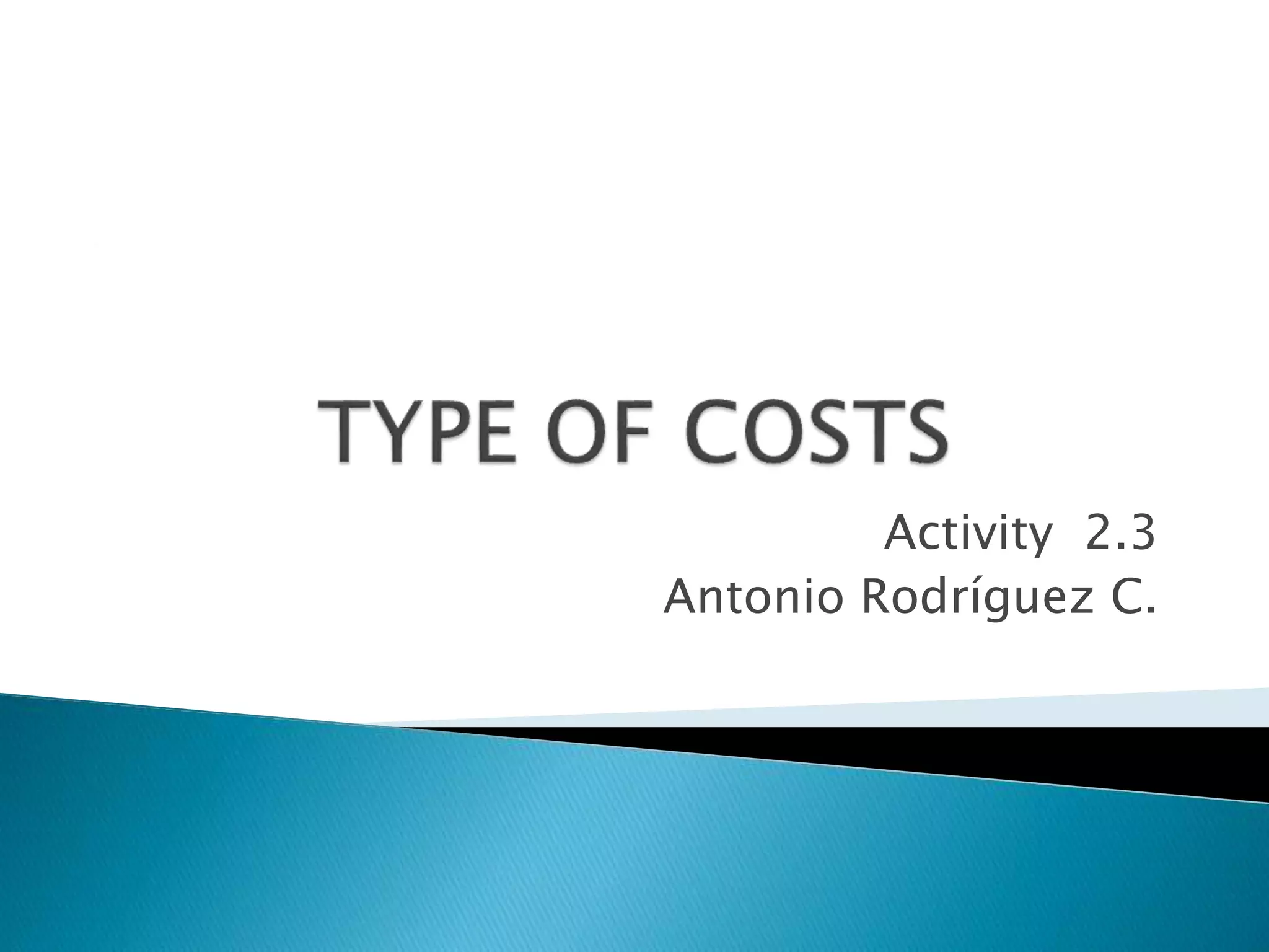 Type of costs | PPTX