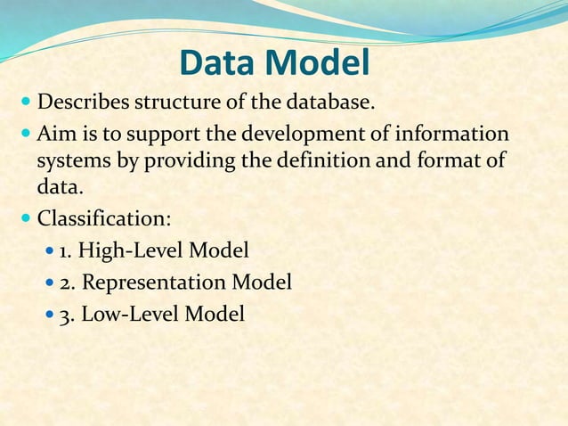 Type of database models | PPTX | Databases | Computer Software and ...