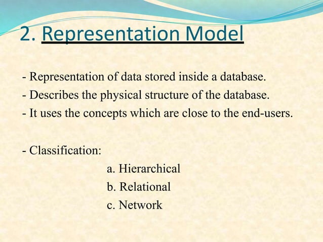 Type of database models | PPTX | Databases | Computer Software and ...