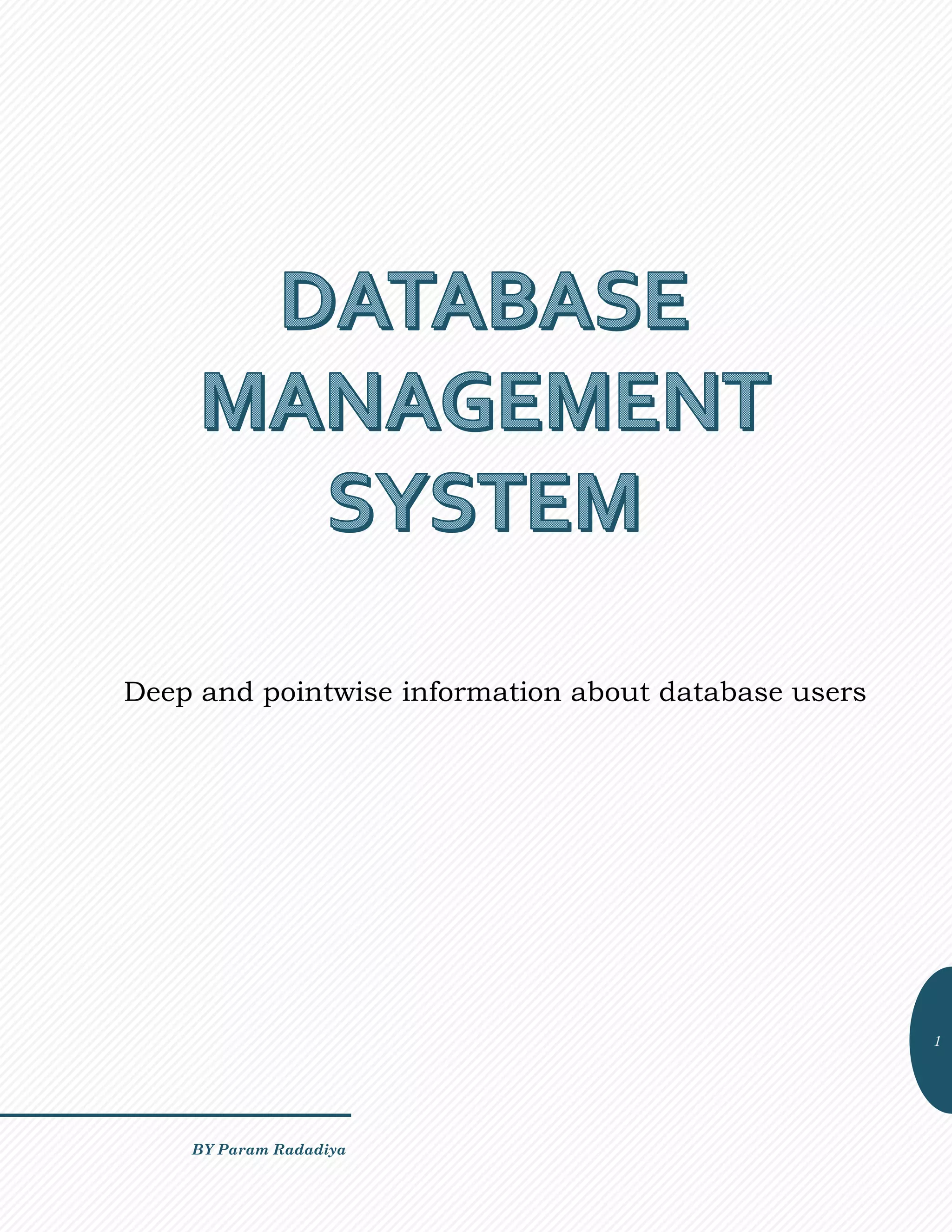 Type of Database Management System | PDF