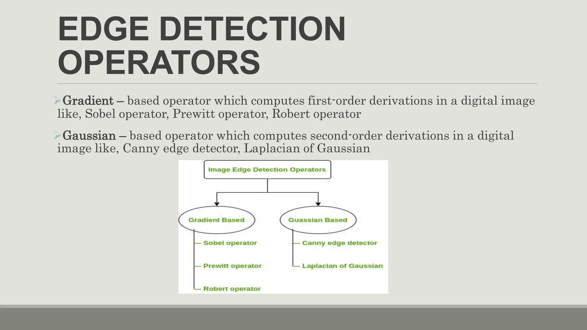 type of edge detector.pptx | Geography | Science
