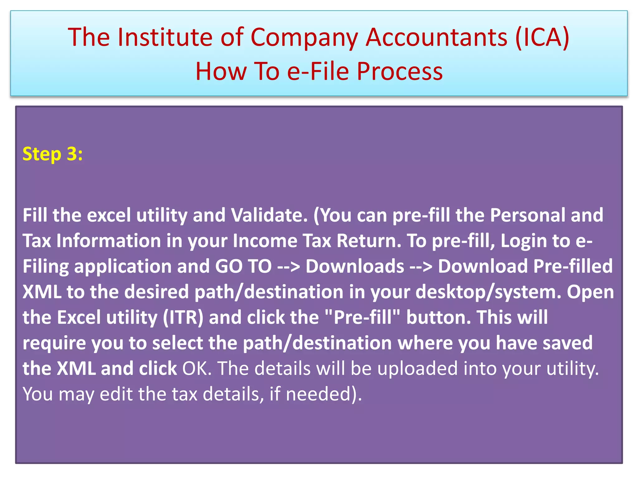Type of e filing efiling process | PPTX