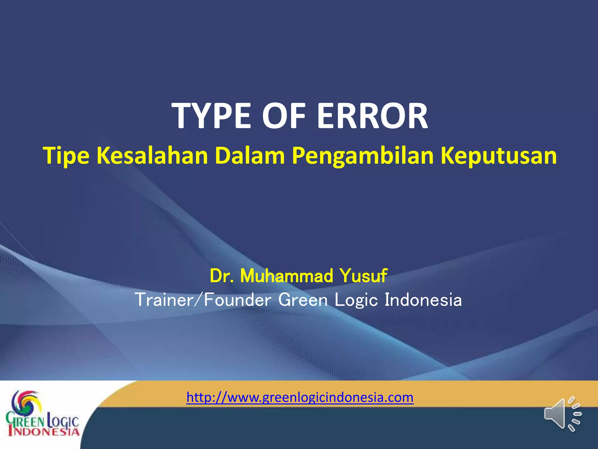 Type of Error | PPT