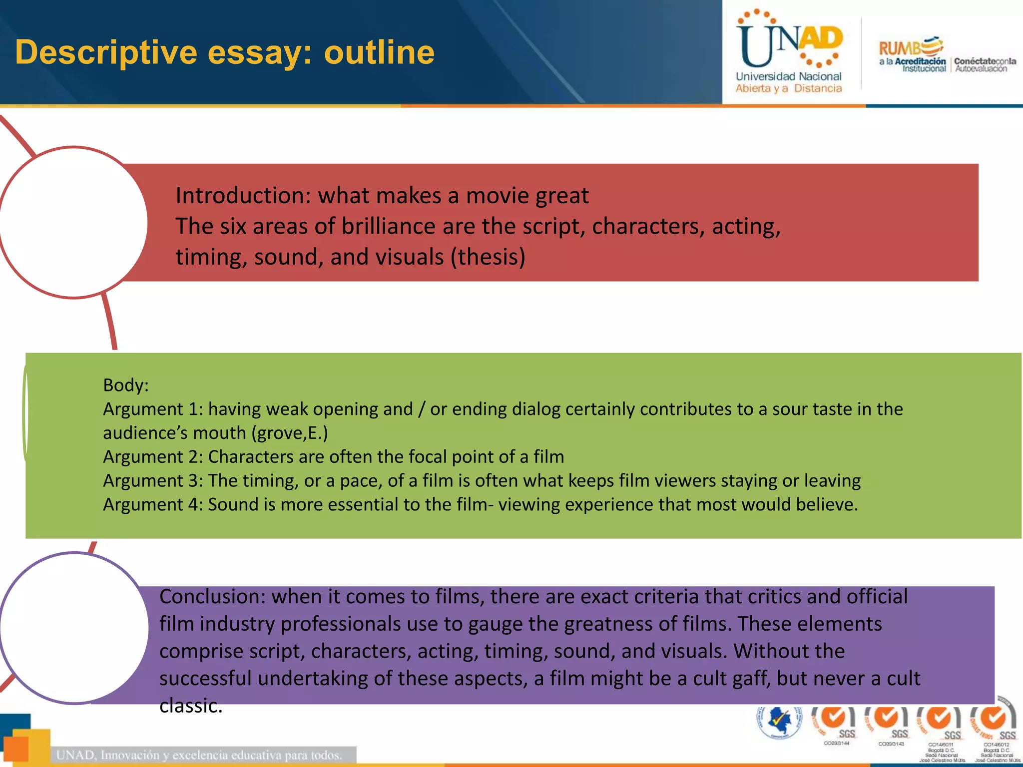 Descriptive Essay | PPTX