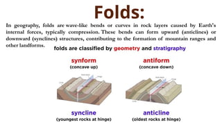Folds in landforms and their Causes (Geography) | PPT