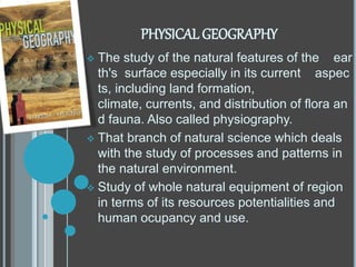 TYPES OF GEOGRAPHY | PPTX