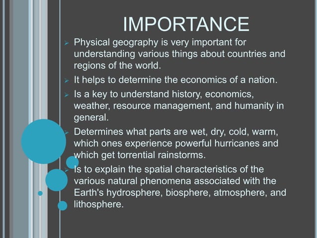 TYPES OF GEOGRAPHY | PPTX | Geography | Science