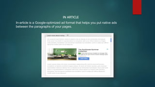 type of google adsense.ppt