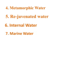 Type of groundwater ppt jai narayan vyas university jodhpur | PPT