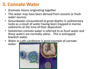 Type of groundwater ppt jai narayan vyas university jodhpur | PPTX