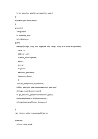 Type Of Inheritance in C++ language (Object-Oriented Programming ) | PDF