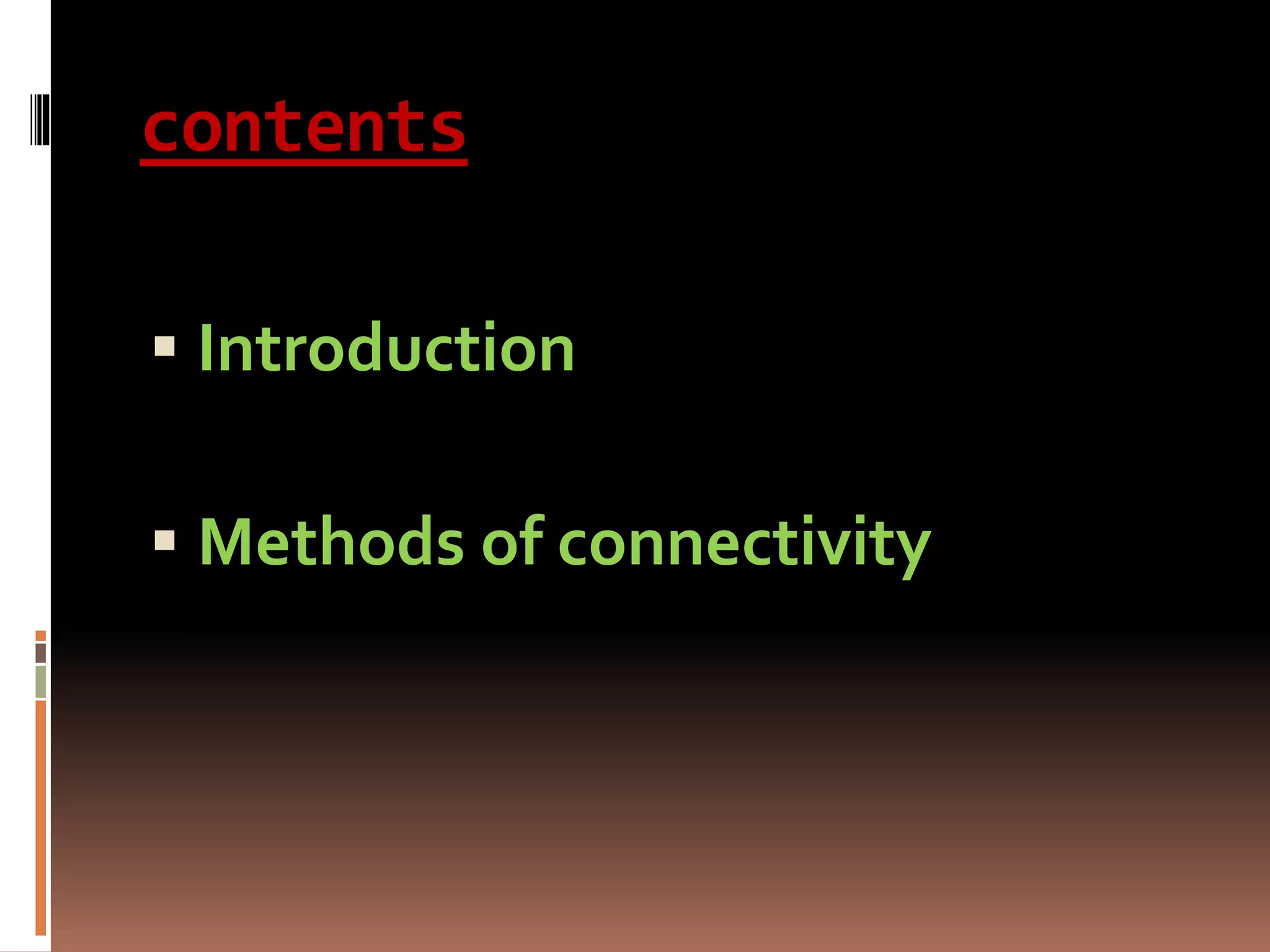 Type of internet connectivity | PPTX