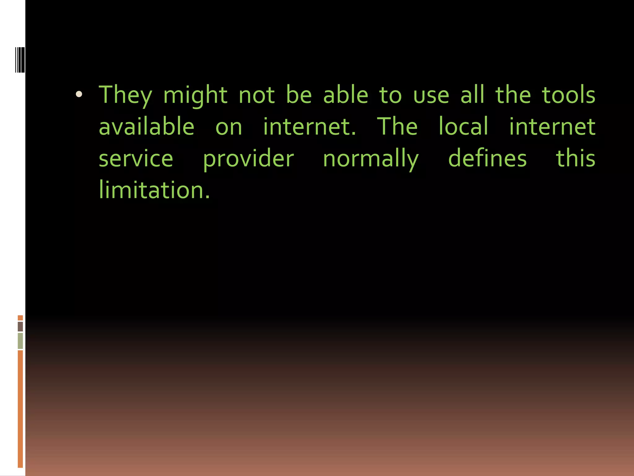 Type of internet connectivity | PPTX