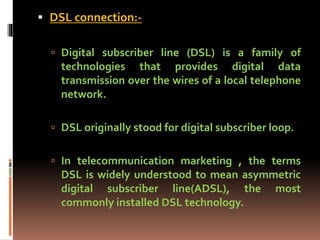 Type of internet connectivity | PPTX