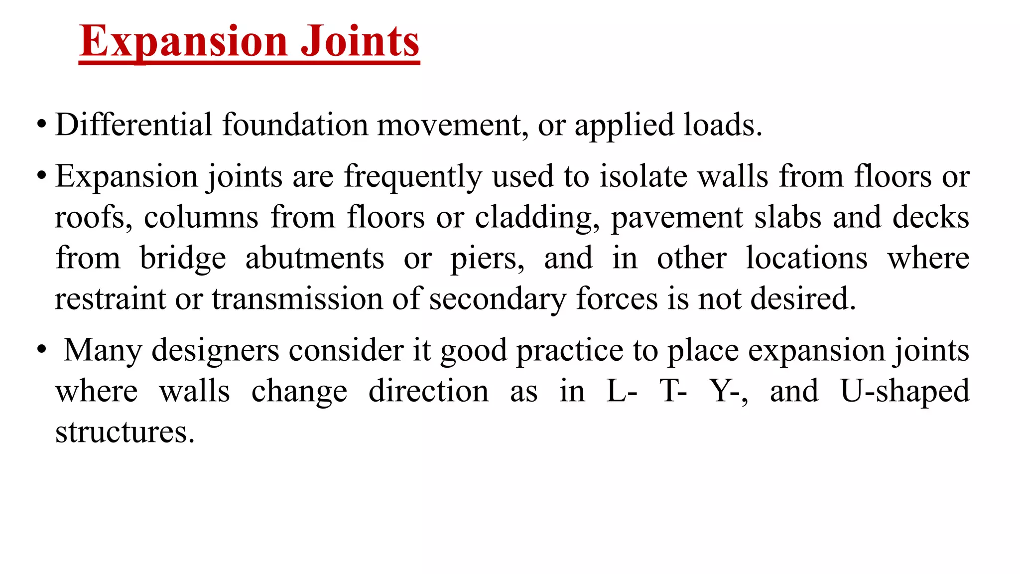Type of structural joints | PPTX