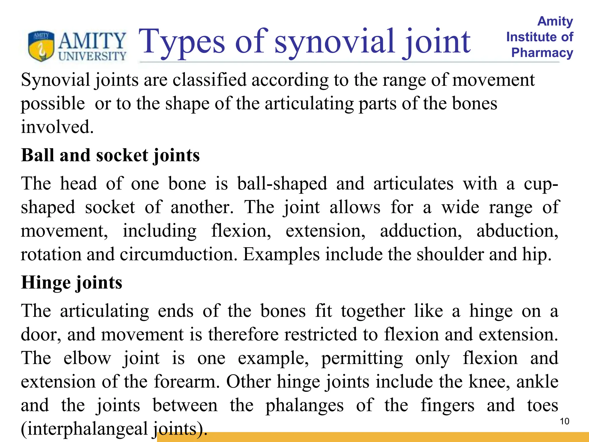 Type of Joints - Structural and functional classification - types of ...