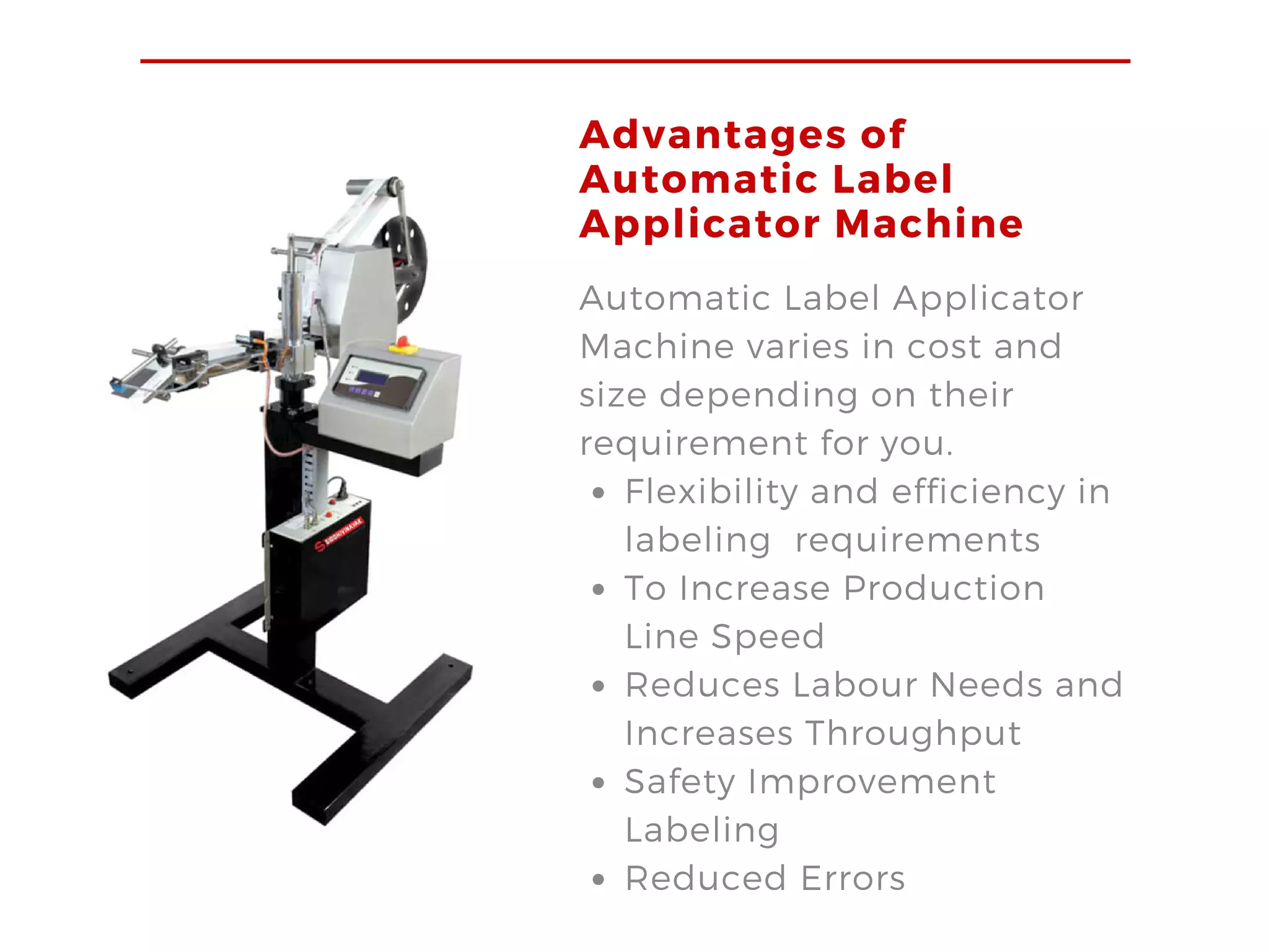 Types of Label Applicator Machine | PPT | Free Download