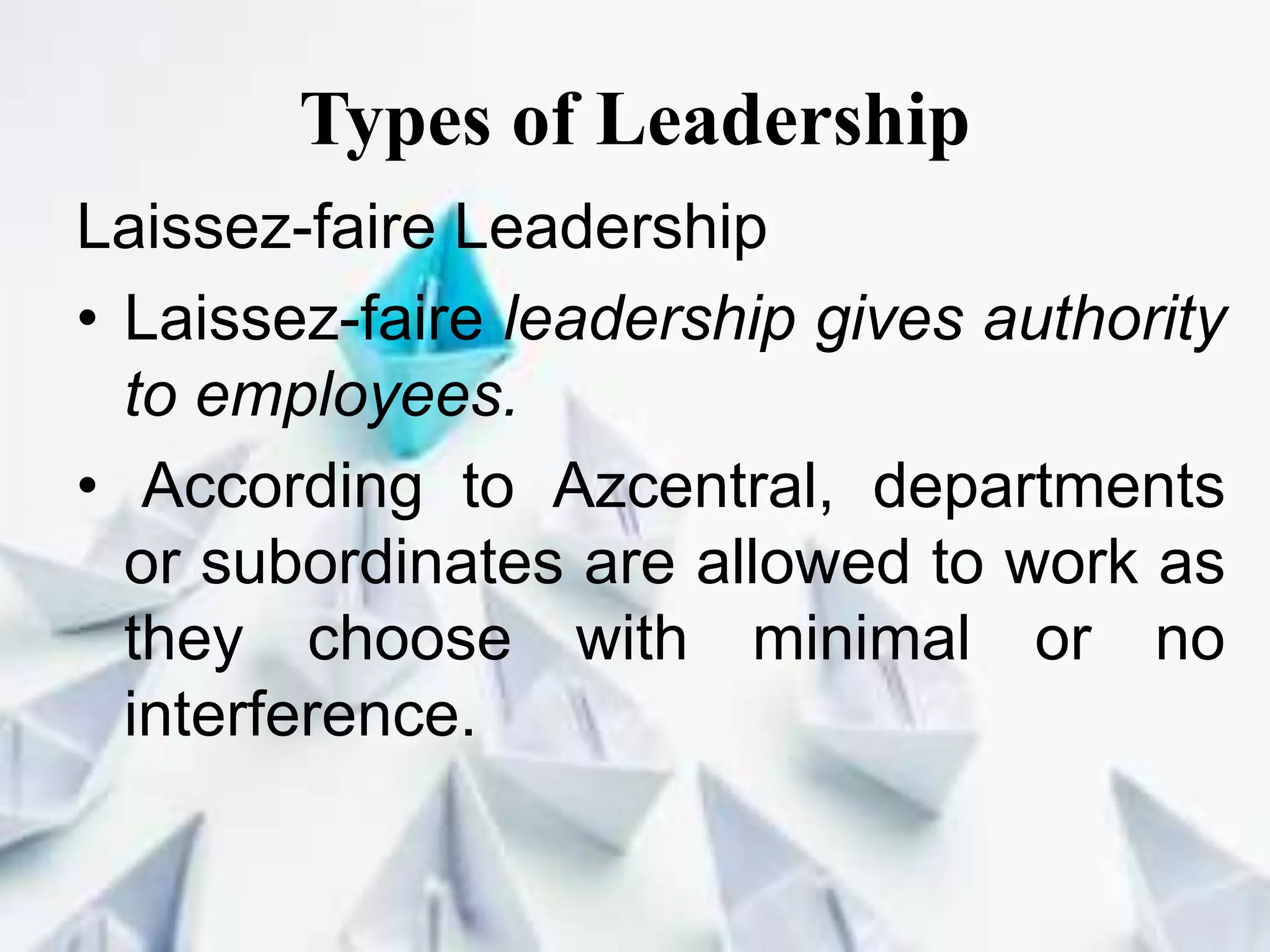 Type of leadership | PPTX