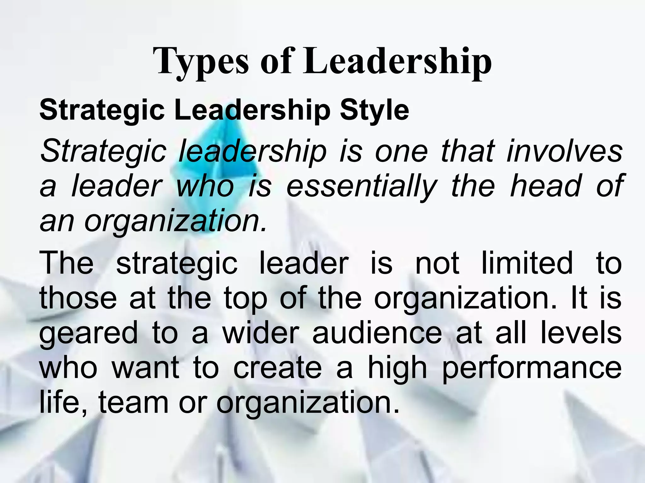 Type of leadership | PPTX