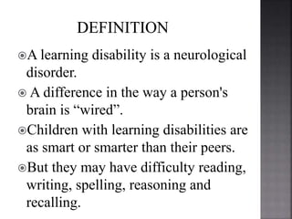 TYPE OF LEARNING DISABILITYES.pptx