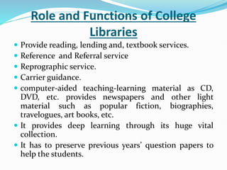Types of Libraries Kind of libraries | PPTX